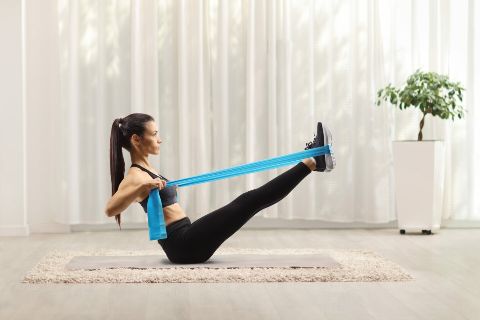 8 Exercices Abdos avec élastique pour perdre du vente - Cellublue