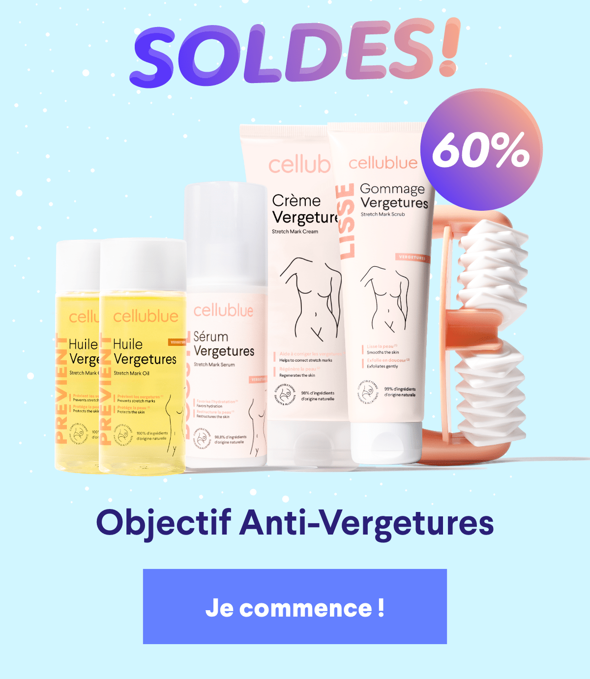 Vergetures sur les fesses : comment s’en débarrasser ? - Cellublue